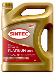 SINTEC Platinum 7000 5W-30 (SL/CF | A3/B4) синт 4л — Сеул-Авто